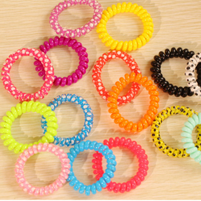 韩国头饰皮筋电话线发圈