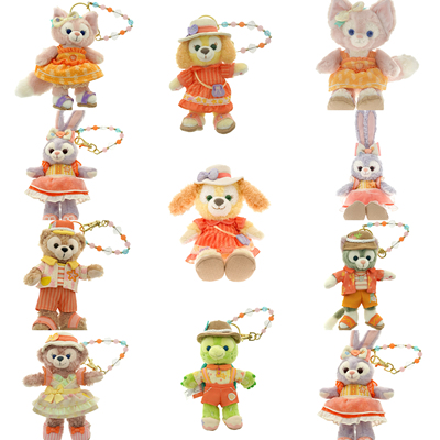 香港迪士尼 2025夏日海滩限定可琦安Olu玲娜贝儿星黛露毛公仔挂件