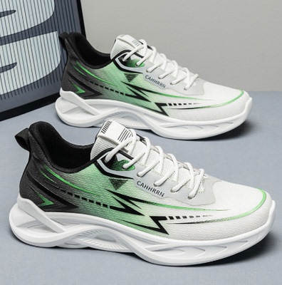 春季新款男鞋网面透气防臭轻便软底跑步运动鞋青少年百搭休闲潮鞋