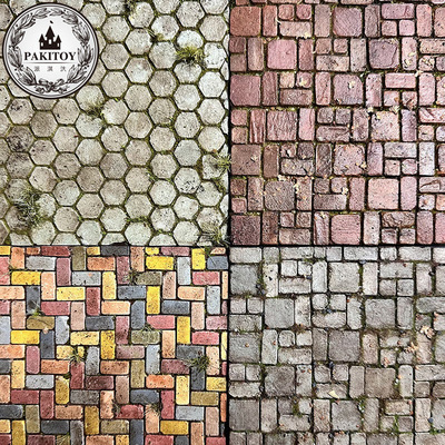 pakitoy仿真砖块地板铺设diy小屋