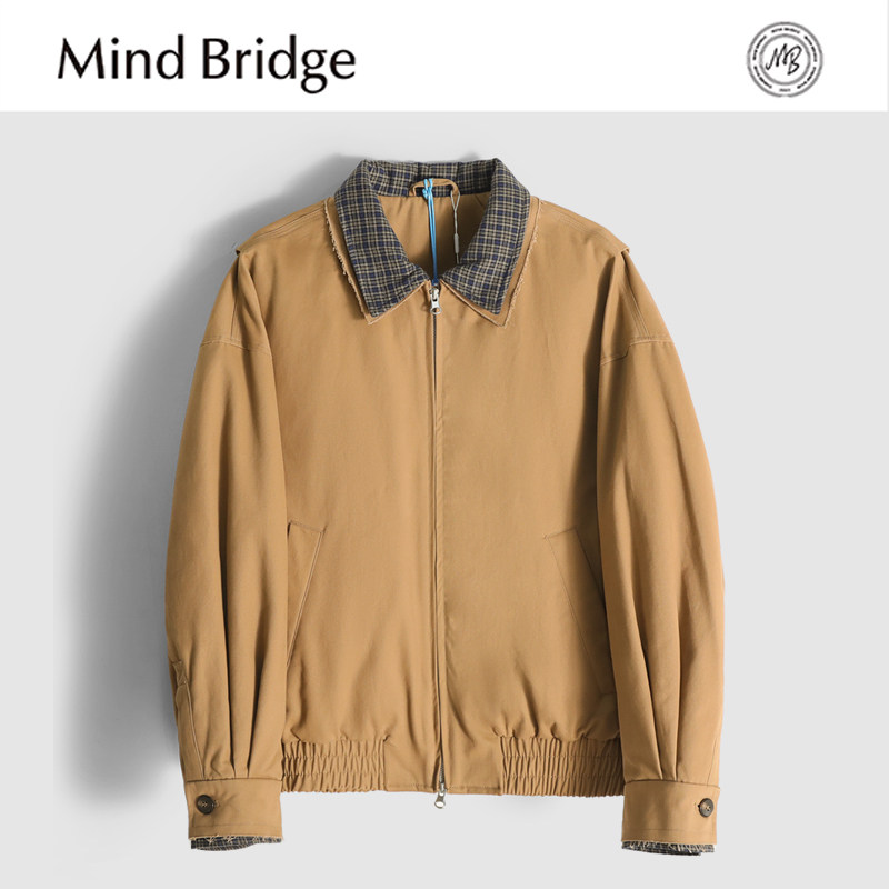 MindBridge90白鸭绒/100%全棉/冬季防风保暖休闲翻领羽绒夹克MACY