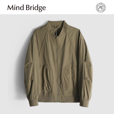 MindBridge【科隆教堂】轻量化棒球领商务休闲夹克男防风透气MA1R