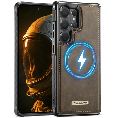 高端皮质适用三星S26ultra手机壳磁吸新款3星s25+保护套galaxys24u商务男s23uitra全包A57防摔a17皮革26U外壳
