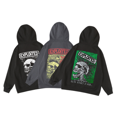 法彩鸟青春流行套头卫衣