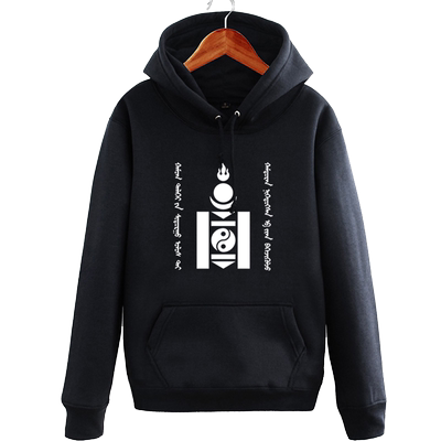 蒙古族mongolia金色外套连帽卫衣