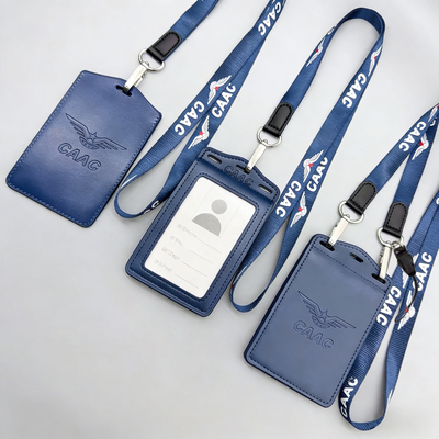 新品上市CAAC2026年登机牌证件挂绳真皮民航机场空勤工作证件皮套