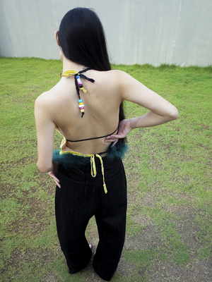 无袖中国风吊带背心小众