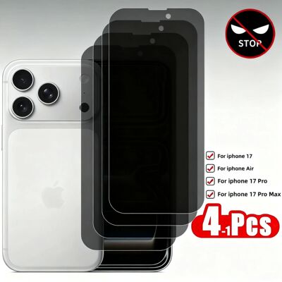 For iphone 17 Pro Privacy Screen Protector Tempered Glass An
