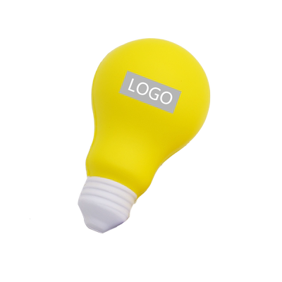 创意灯泡pu压力球stressball减压球定制印logo展会广告宣传小礼品