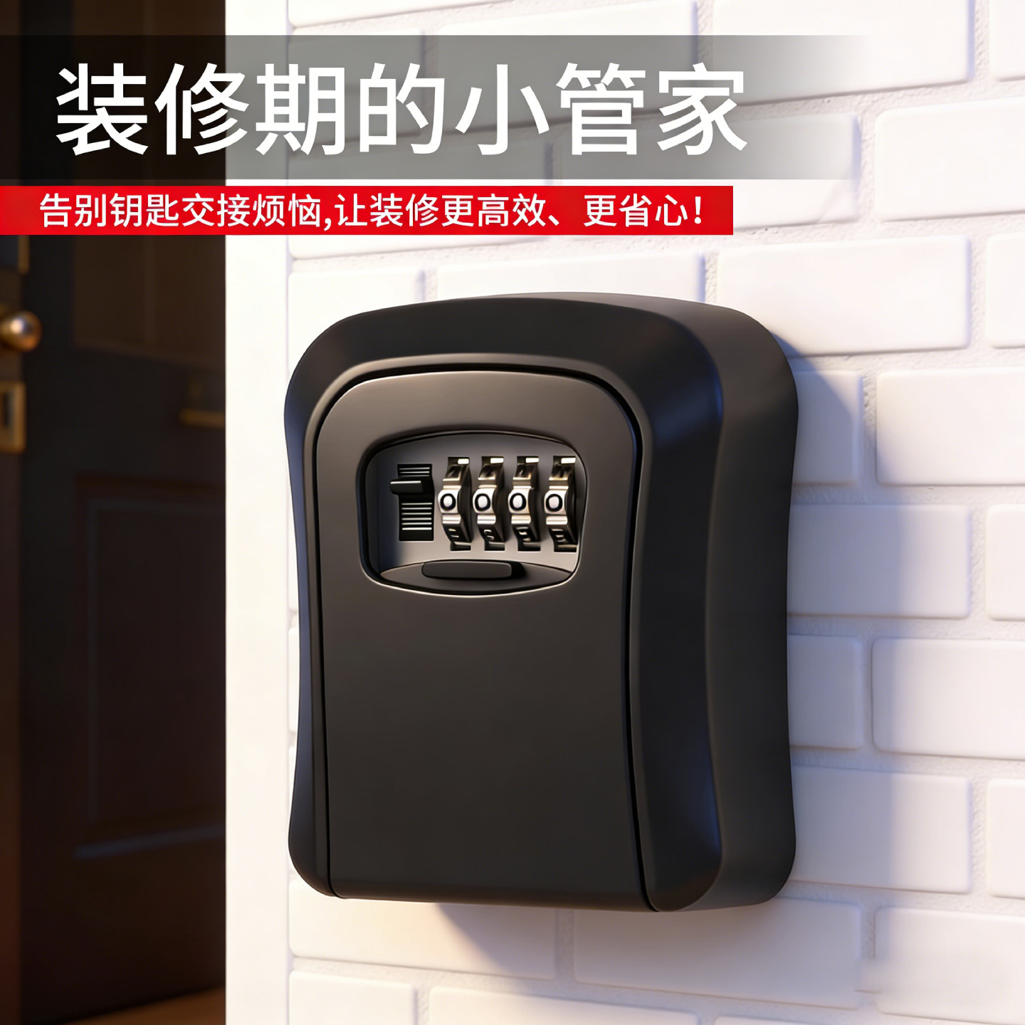 装钥匙密码盒门口遮挡箱钥匙盒放钥匙密码锁的小盒子密码收纳盒