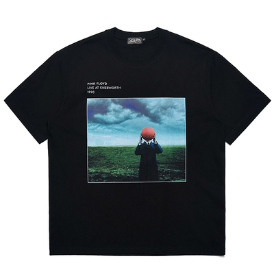 PinkFloyd迷幻摇滚音乐重磅透气印花男女短袖T恤学生宽松潮牌个性