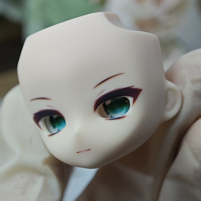 【猫猫豹圆圆】原创 开眼带妆无属性 成品水贴脸壳 BJD12分 ob11