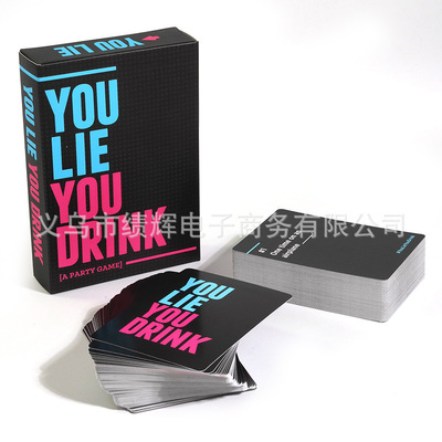 全英文的you lie you drink 你撒谎喝酒的朋友聚会游戏卡牌