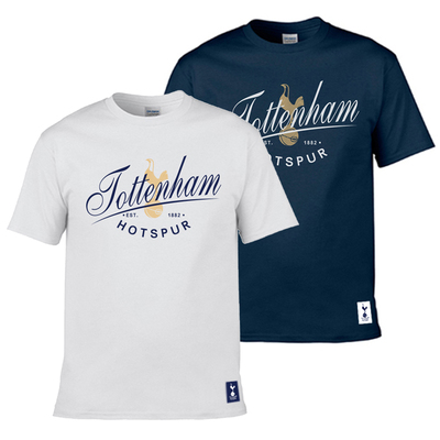 Tottenham Hotspur T-shirt 热刺圆领短袖休闲运动纯棉印花T恤衫