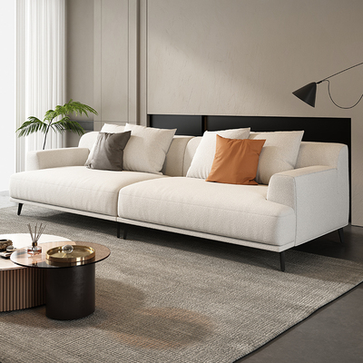 金家岭沙发布艺小户型客厅意式极简直排组合0525猫爪布亲肤羊羔绒