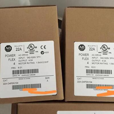 议价22A-D4P0N104 AB PowerFlex4 交流变频器 1.5kW三相驱动维修
