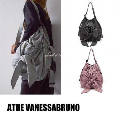 折扣Athe Vanessabruno 休闲系带蝴蝶结两用双肩包单肩包