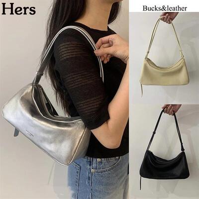 正品韩国Bucks leather羊皮枕头包真皮单肩腋下斜挎包女