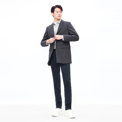 九牧王男士时尚舒适西服HD1B50117