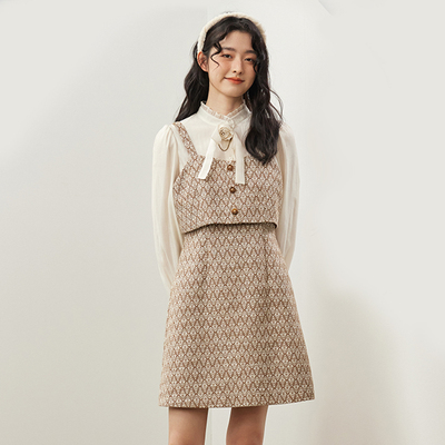 pit 女士复古优雅连衣裙101B410166