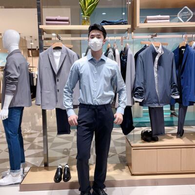 杉杉 男士简约商务休闲西裤15116A52Y004