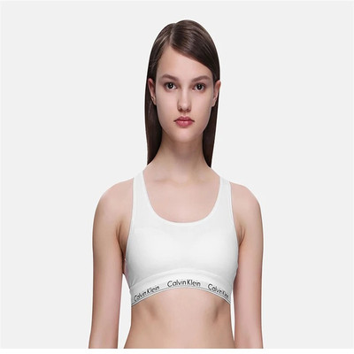 Calvin Klein/卡尔文克雷恩女士薄杯Logo背心全罩杯文胸内衣F3785