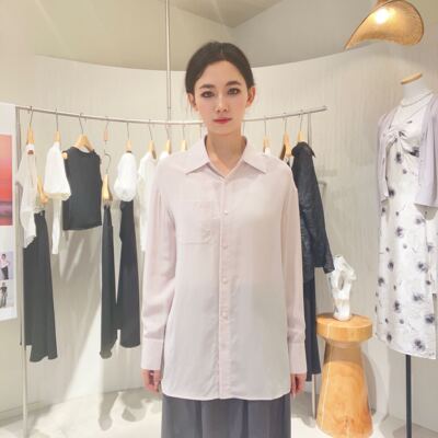 TKY SHOP女士时尚简约衬衣长袖衬衫10H1KA09I231