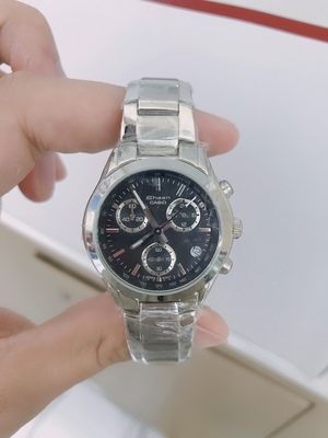 卡西欧日本时尚镜面石英防水黑色