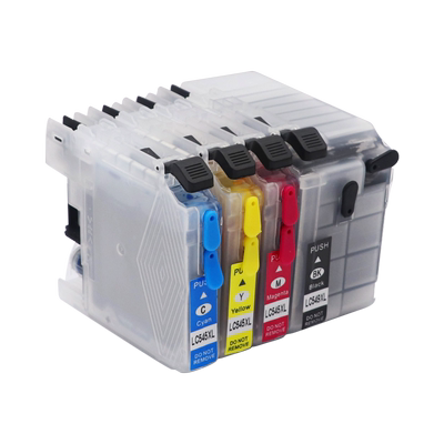 MAG适用兄弟DCP-J100 J105 MFC-J200 MFC-J2310填充连供墨盒LC549XL LC545XL彩色打印一体机墨盒小连供墨水盒