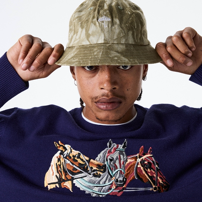 【法国】HELAS 25FA TIE CAMO BUCKET TIE DIE迷彩系带渔夫帽