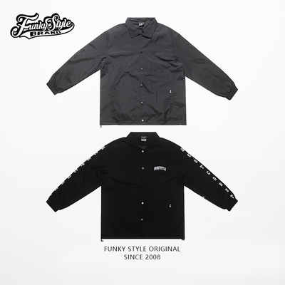 FUNKYSTYLE原创美式街头潮奇卡诺popping西海岸bboy教练夹克外套