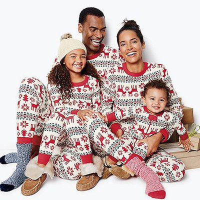 Conjunto de pijamas de Navidad para padres e hijos, ropa de