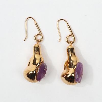 MA0RNI 紫水晶时装耳环 810