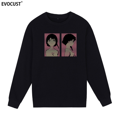 玲音百叶窗卡通动漫日系男女圆领