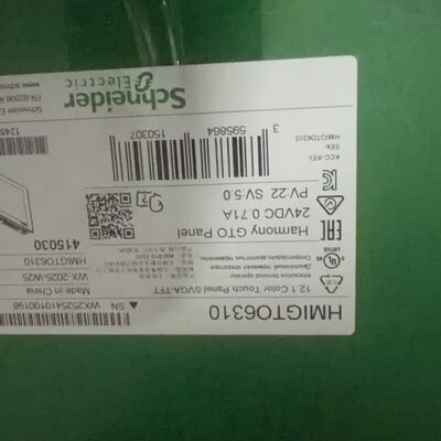 HMIGTO6310触摸屏，正品，，带标签，功