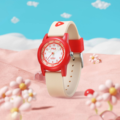 FILA斐乐学生手表卡通指针男女学生儿童手表只看时间初中生表6723