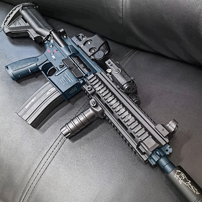 司骏HK416D新批次2.5金属鱼骨护木电动连发玩具枪hk4I6成人发射器