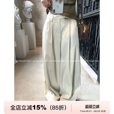 腰扣解构直筒休闲薄款西裤休闲裤