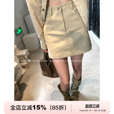 包臀直筒牛仔防走光半身裙裙裤