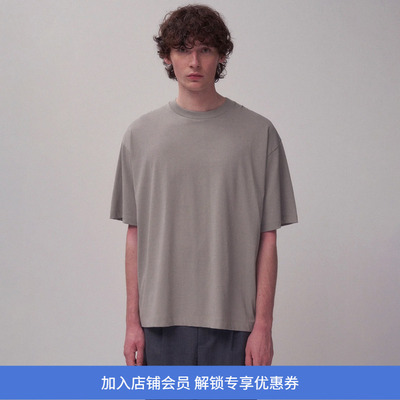 ATON FRESCA PLATE LOOSE FIT T-SHIRT印度厚实苏文棉宽松廓形T恤
