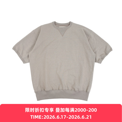 YOKO SAKAMOTO S/S SWEATER 宽松短袖圆领卫衣