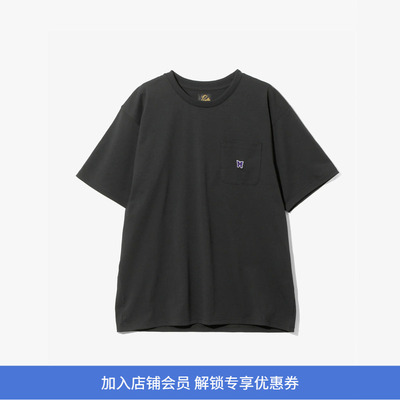 Needles S/S Crew Neck Tee - Poly Jersey 蝴蝶刺绣圆领短袖T恤