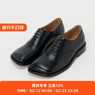 Hender Scheme bear foot balmoral 日本职人手工制方头系带皮鞋