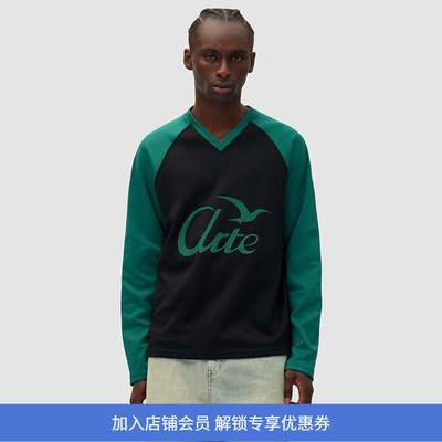 Arte BIRD LOGO LONGSLEEVE 印花长袖V领T恤