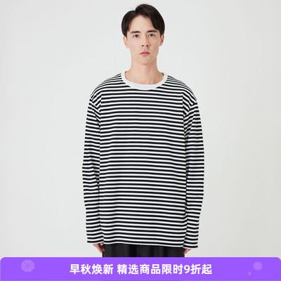 nanamica COOLMAX Stripe Jersey L/S 男女款透气干爽条纹长袖T恤