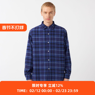 nanamica Heavy Flannel Shirt 重磅法兰绒格子长袖衬衫