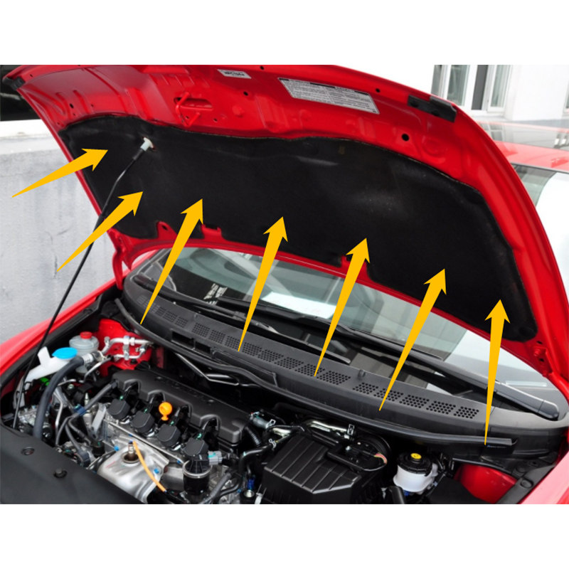 适用本田思域八代060708091011年款发动机盖引擎盖隔热隔音内饰棉_虎窝淘