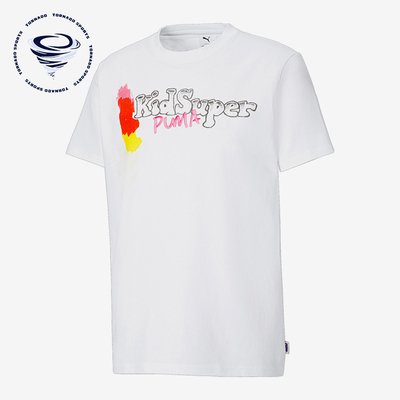 Puma/彪马正品新款男子时尚透气圆领运动短袖T恤530410-02