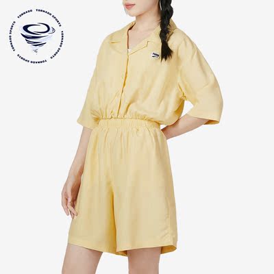 Puma/彪马正品夏季女子运动休闲宽松短袖短裤连体衣620632-42