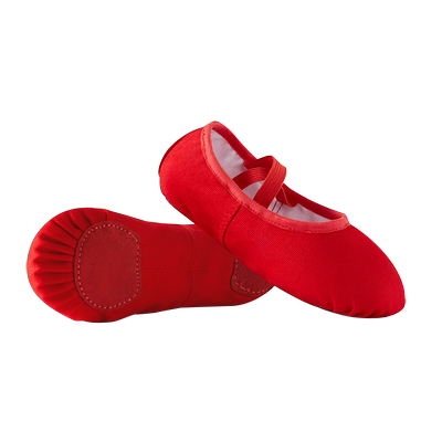 049红色舞蹈鞋软底跳舞专用新款